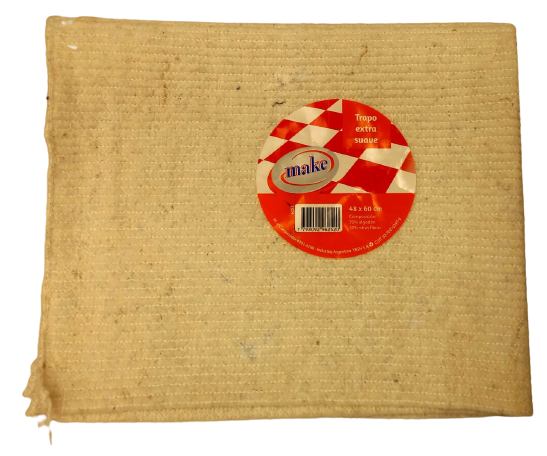 MAKE trapo piso blanco extra suave 48x60cm - Mayorista Pasos